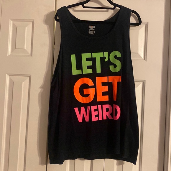Jerzees | Shirts | Lets Get Weird Tank | Poshmark
